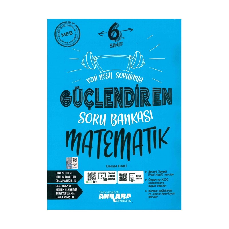ANKARA 6.Sınıf MATEMATİK Güçlendiren Soru Bankası ANKARA 6.Sınıf MATEMATİK Güçlendiren Soru Bankası